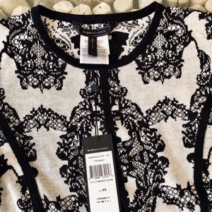 BCBGMaxAzria | Dresses | Bcbgmaxazaria Thanda Lace Jacquard Aline Dress ...